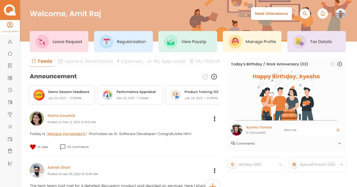 Top 10 Best HRMS software in India for SMEs | Quikchex