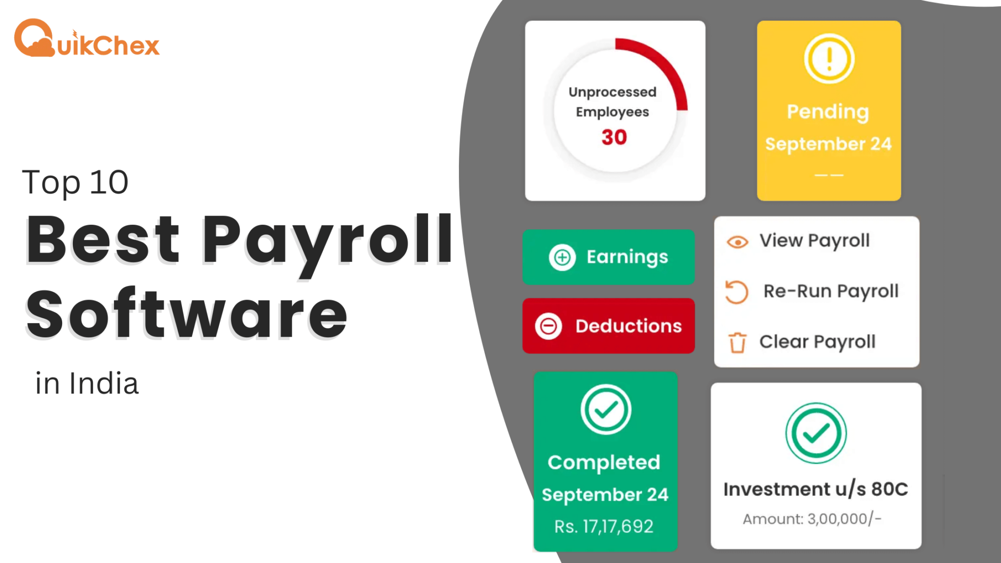 Top 10 Best Payroll Software For SMEs In India - Quikchex